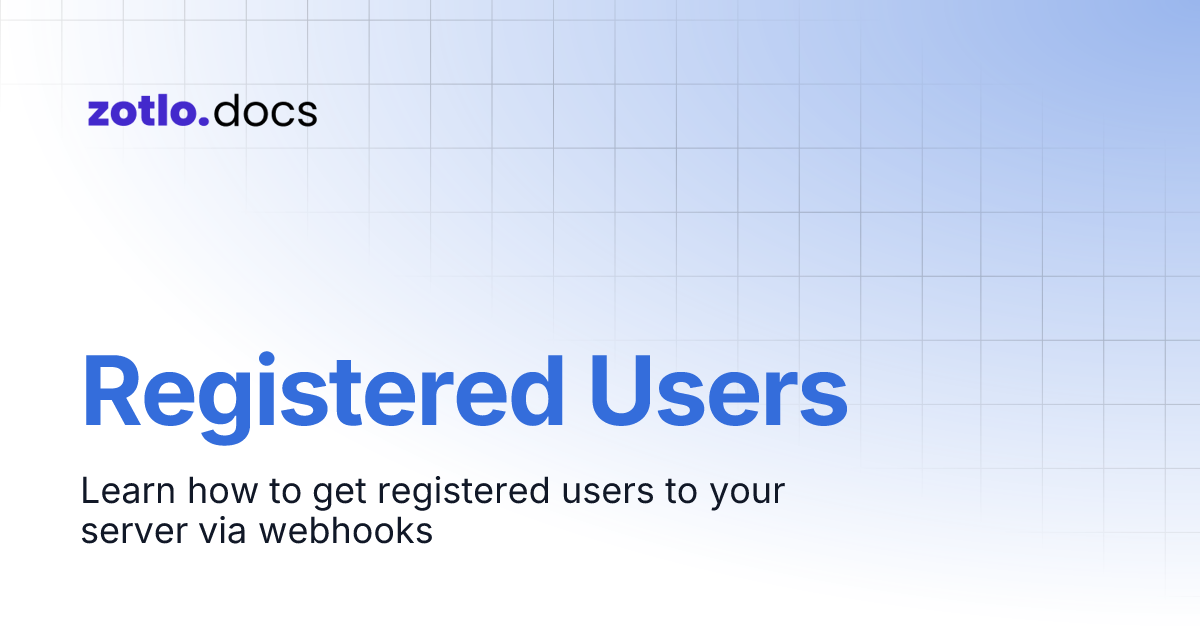 Registered Users